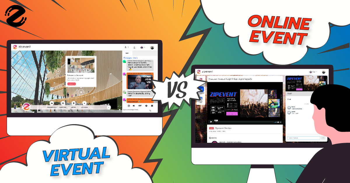 Virtual Event VS Online Event ทำความเข้าใจชัดๆ ว่ามันต่างกันยังไง!?