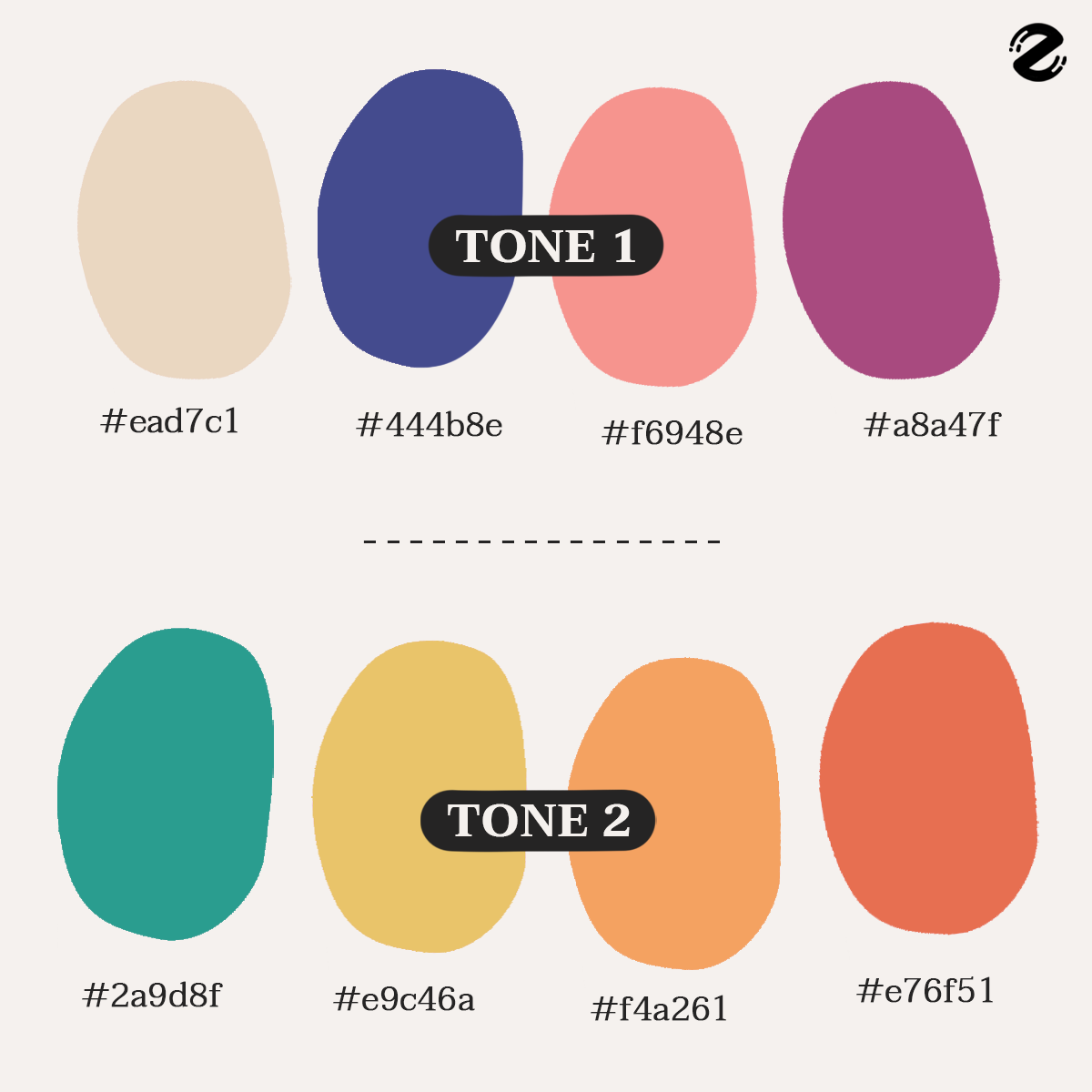 โทนสี แจก 8 คู่สี! ใช้ทำงานออกแบบ เสกสีลงกราฟิก ให้สวยดึงดูดตา!