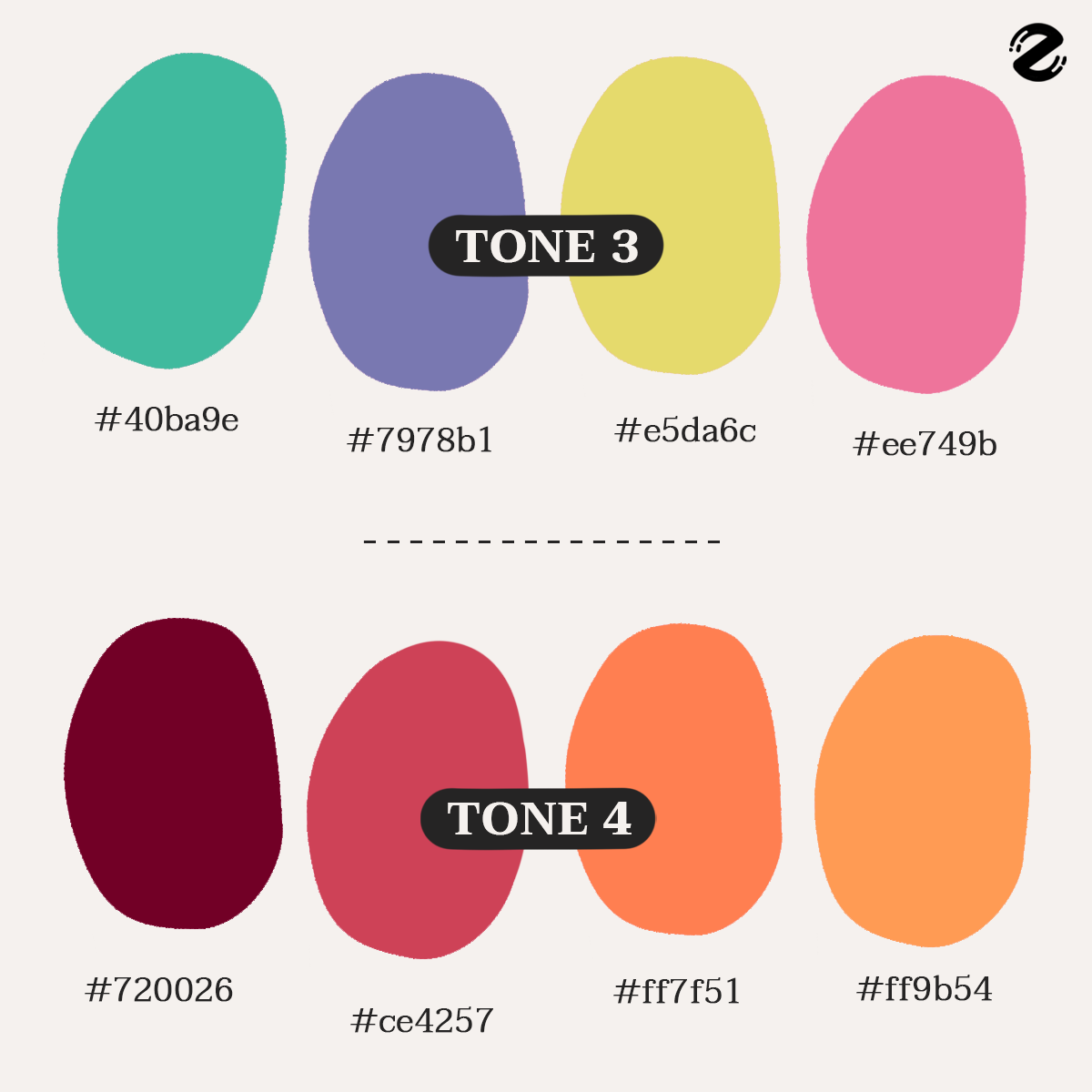 โทนสี แจก 8 คู่สี! ใช้ทำงานออกแบบ เสกสีลงกราฟิก ให้สวยดึงดูดตา!