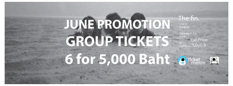 The fin. - Live in Bangkok | Zipevent - Inspiration Everywhere