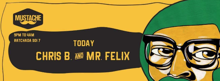 Mustache 50% Hospitality Monday w/ Chris B. & Mr. Felix [Honey Badger ...