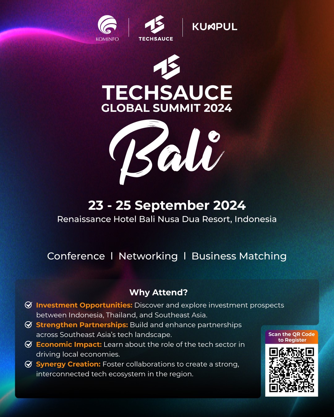 Techsauce Global Summit Bali 2024 | Zipevent - Inspiration Everywhere