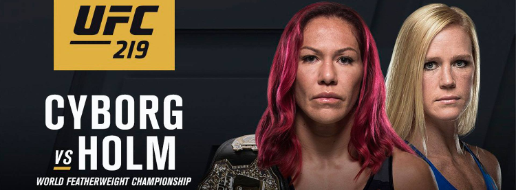 UFC 219 Cyborg vs Holm | Zipevent - Inspiration Everywhere